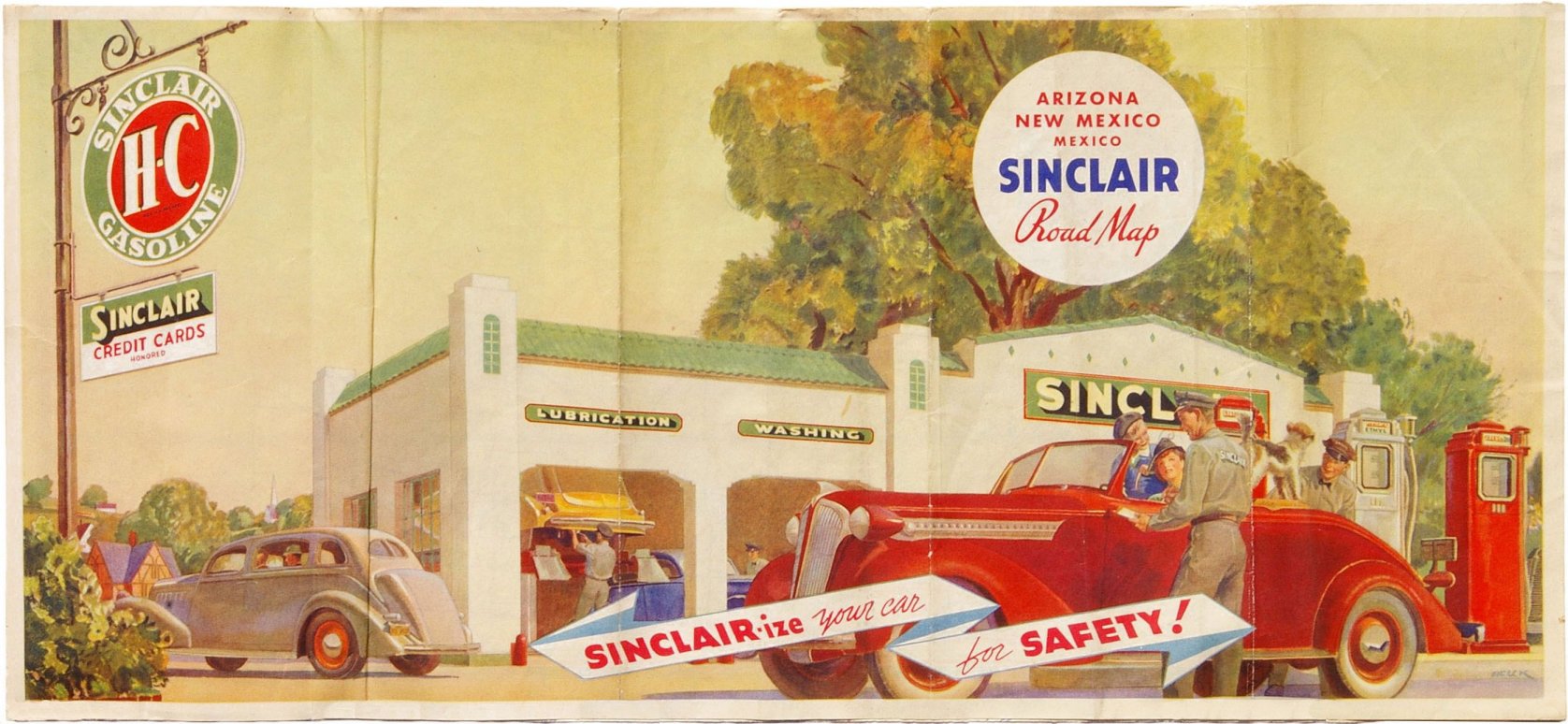 Historic Oil Company Road Maps of New Mexico